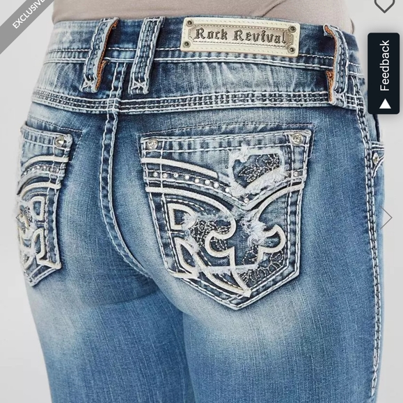 Rock Revival | Jeans | Rock Revival Ebba Easy Crop New With Tags | Poshmark